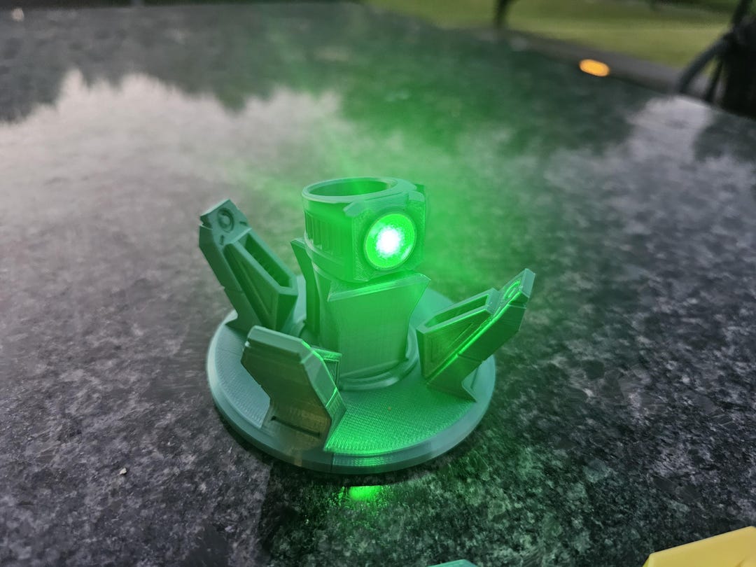 Lantern Corps - Working LED Light up Cosplay Rings - Green Orange Red Yellow Lantern / Lanterns ...