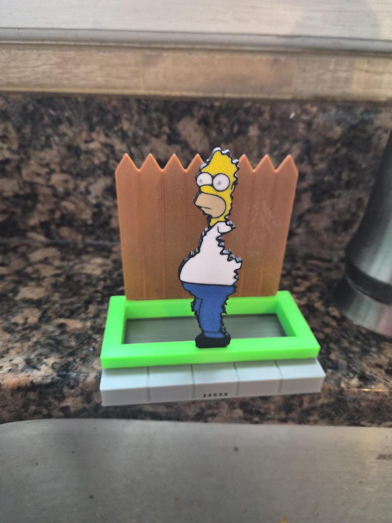 Homer Simpson Hedge Meme Sponge Holder: 3d-printed Kitchen Decoration ...