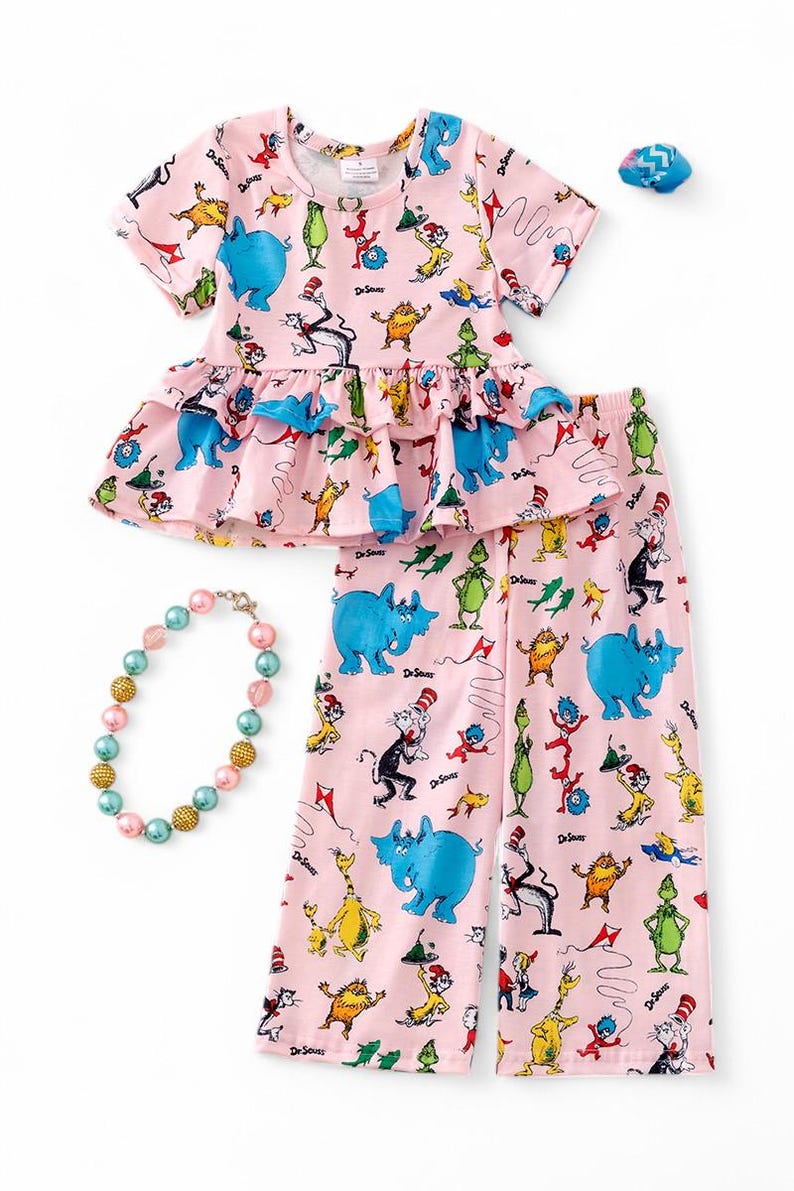 Dr.seus* Girls Outfit. - Etsy
