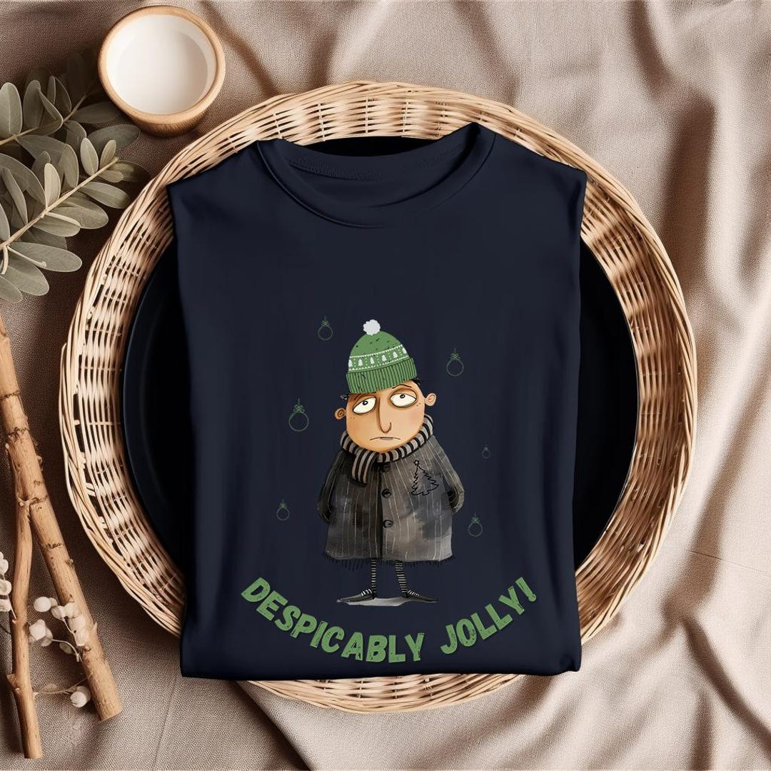 Despicably Jolly T-shirt, Gru Christmas Spirit Shirt, Gru Christmas ...