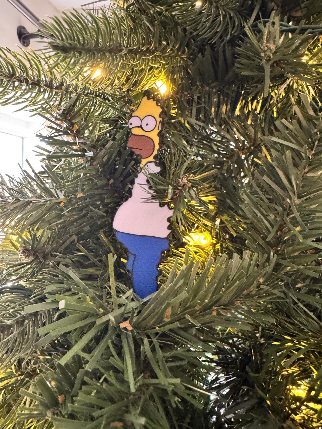 Homer Simpson in the Bush Funny Meme Christmas Ornament - Etsy