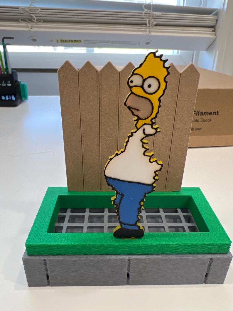 Homer Simpson in the Bush Sponge Holder Funny Christmas Gift Meme - Etsy