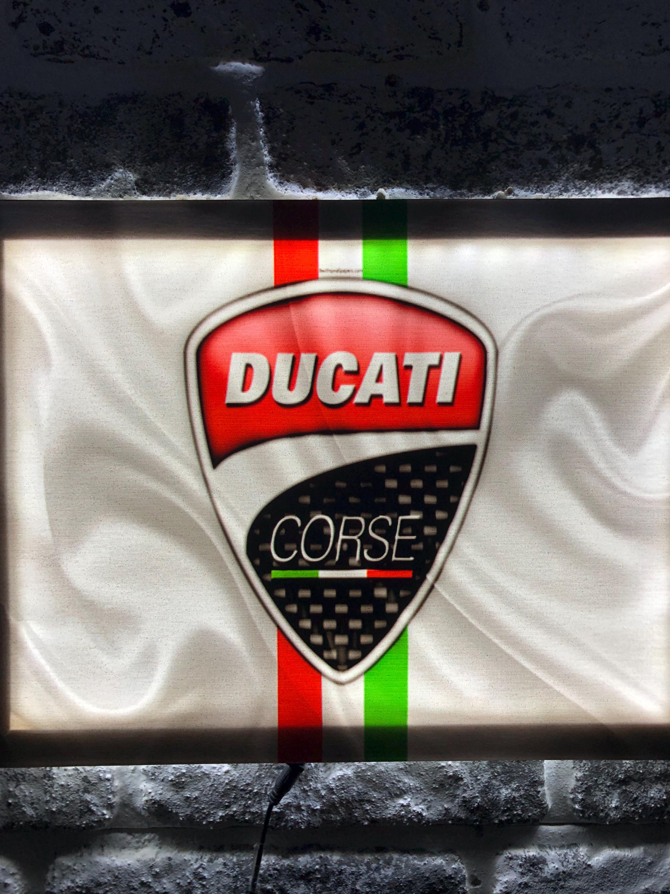 Ducati Logo LED Light Sign - Stunning Motorcycle Wall Art, Unique Gift ...