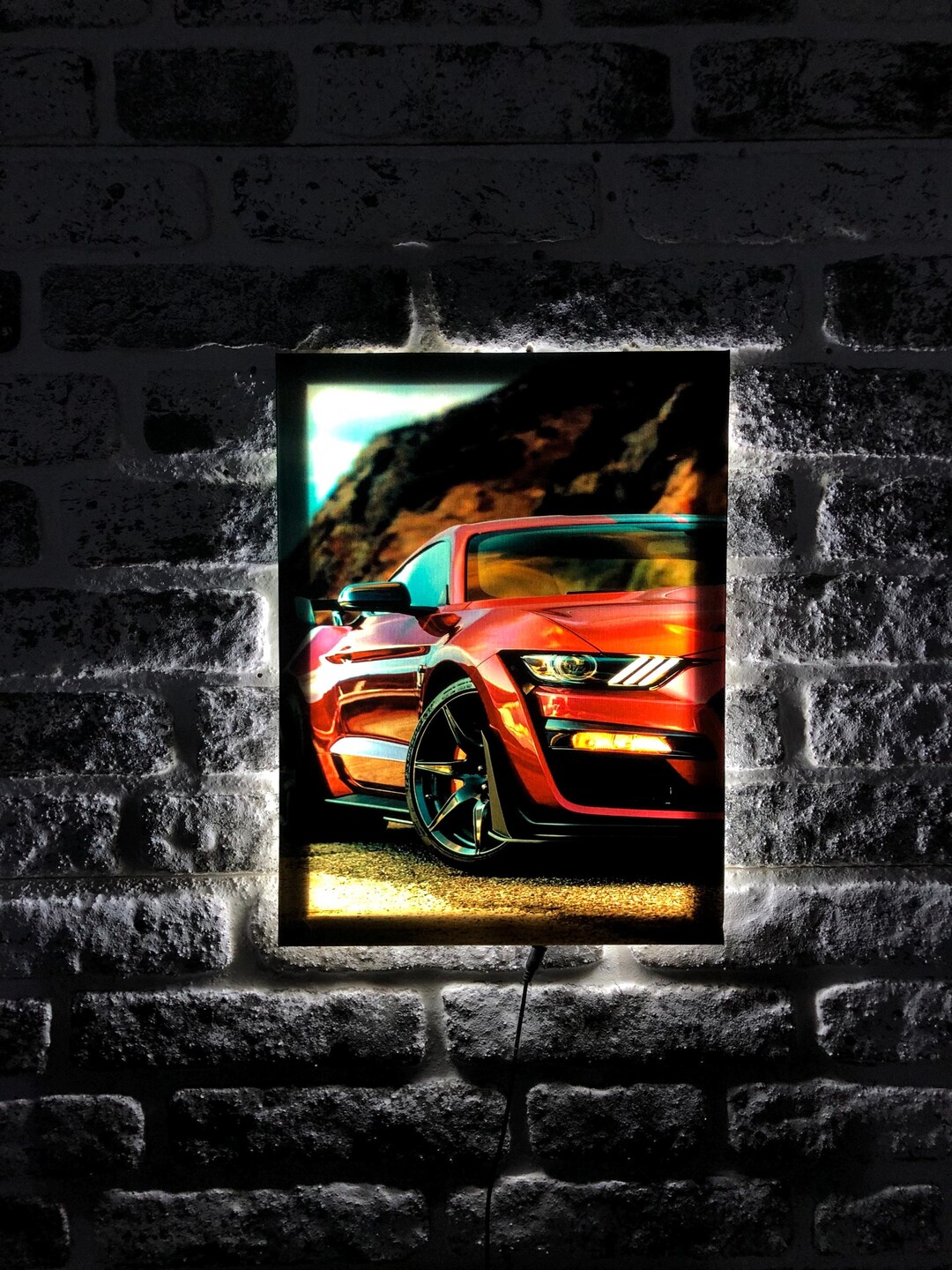 Ford Mustang Led Sign , Neon Sign , Mustang Logo Wall Decor , Ford ...