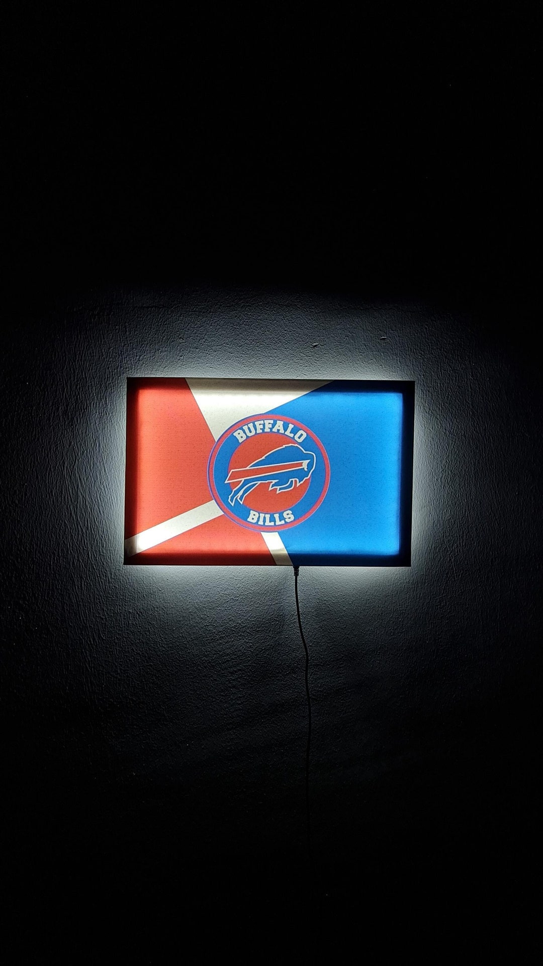 Buffalo Bills Led Lighted Canvas Sign, Nfl Fans Perfect Gift, Sleek Man ...