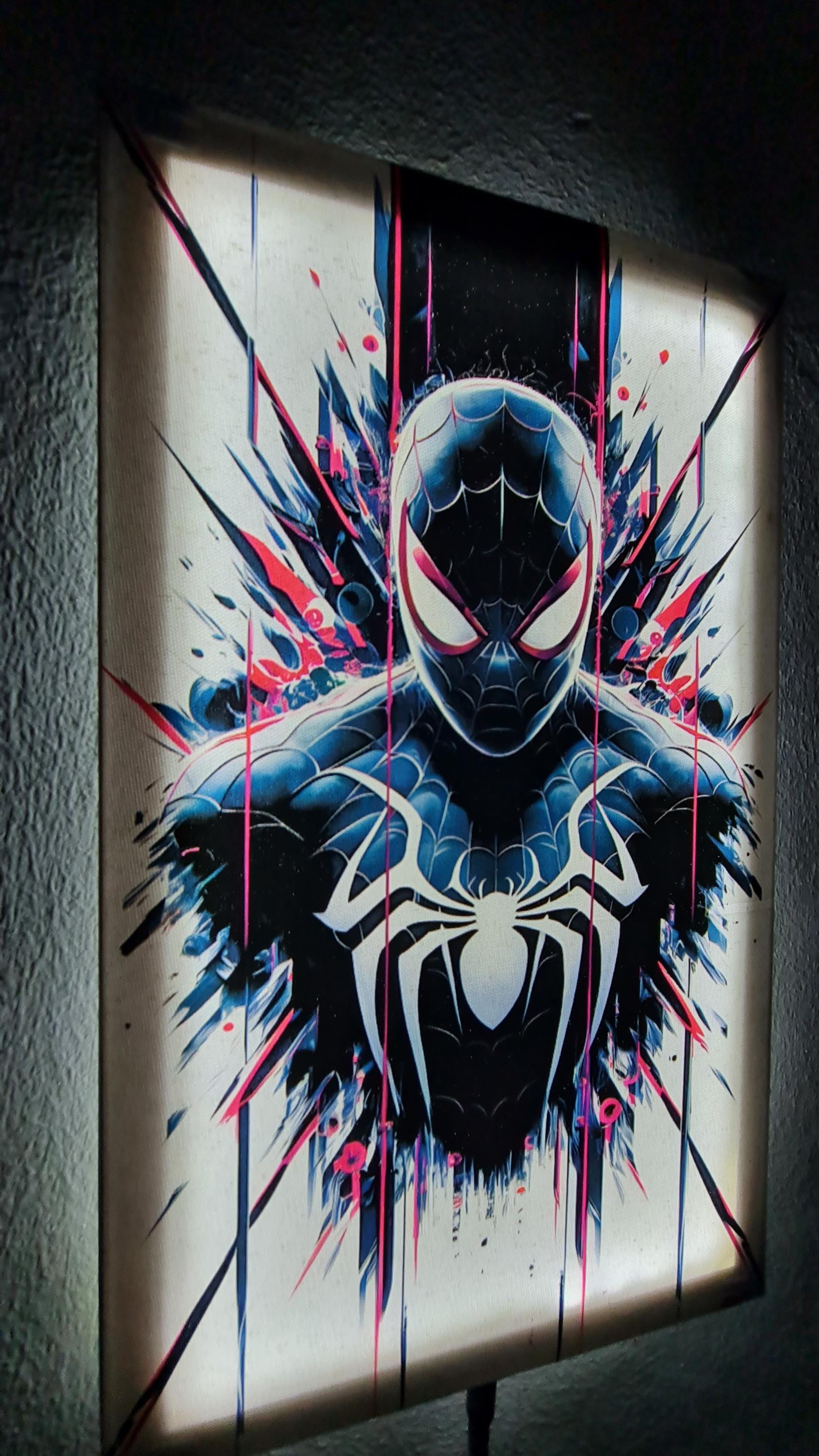 Spiderman Led Sign, Spiderman Wall Art, Spiderman Wall Sign, Spiderman ...
