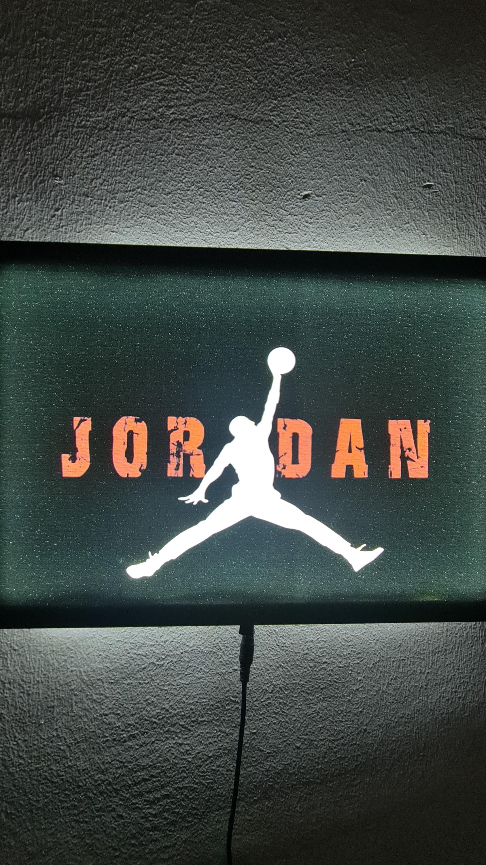 Michael Jordan Jumpman Led Sign, Jordan Basketball Fans Led Light ...