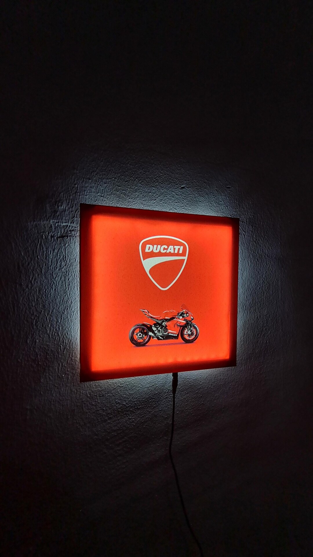 Ducati LED Light Sign - Stunning Motorcycle Wall Art, Unique Gift for ...