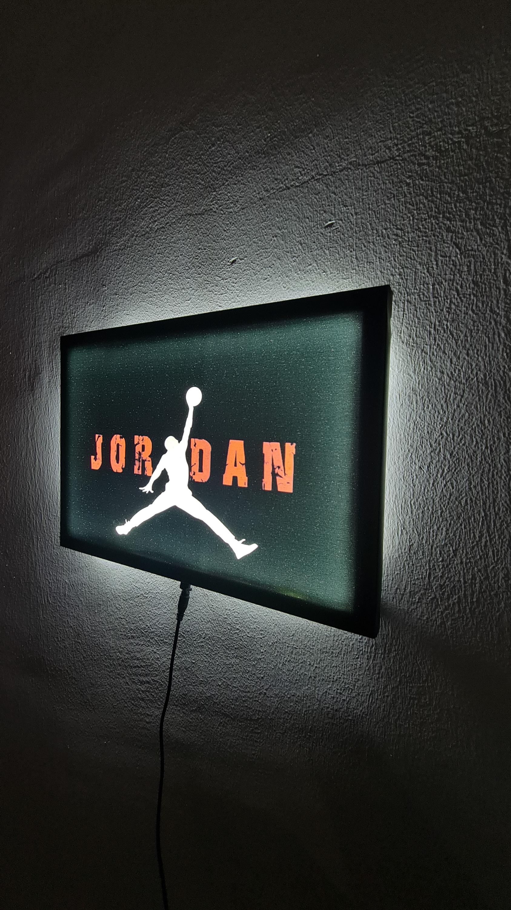 Michael Jordan Jumpman Led Sign, Jordan Basketball Fans Led Light ...