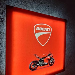 Ducati LED Light Sign – Motorcycle Wall Art, Biker Gift - Etsy