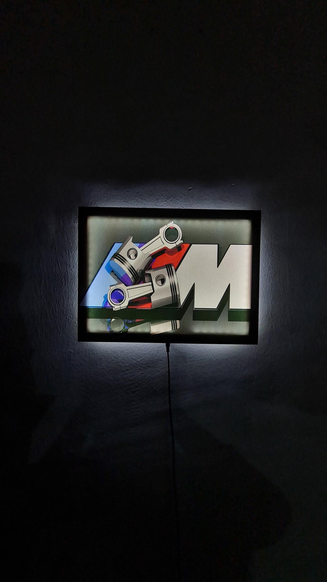 M Power BMW Led Neon Lighted Sign, Perfect Illuminated Man Cave Wall ...