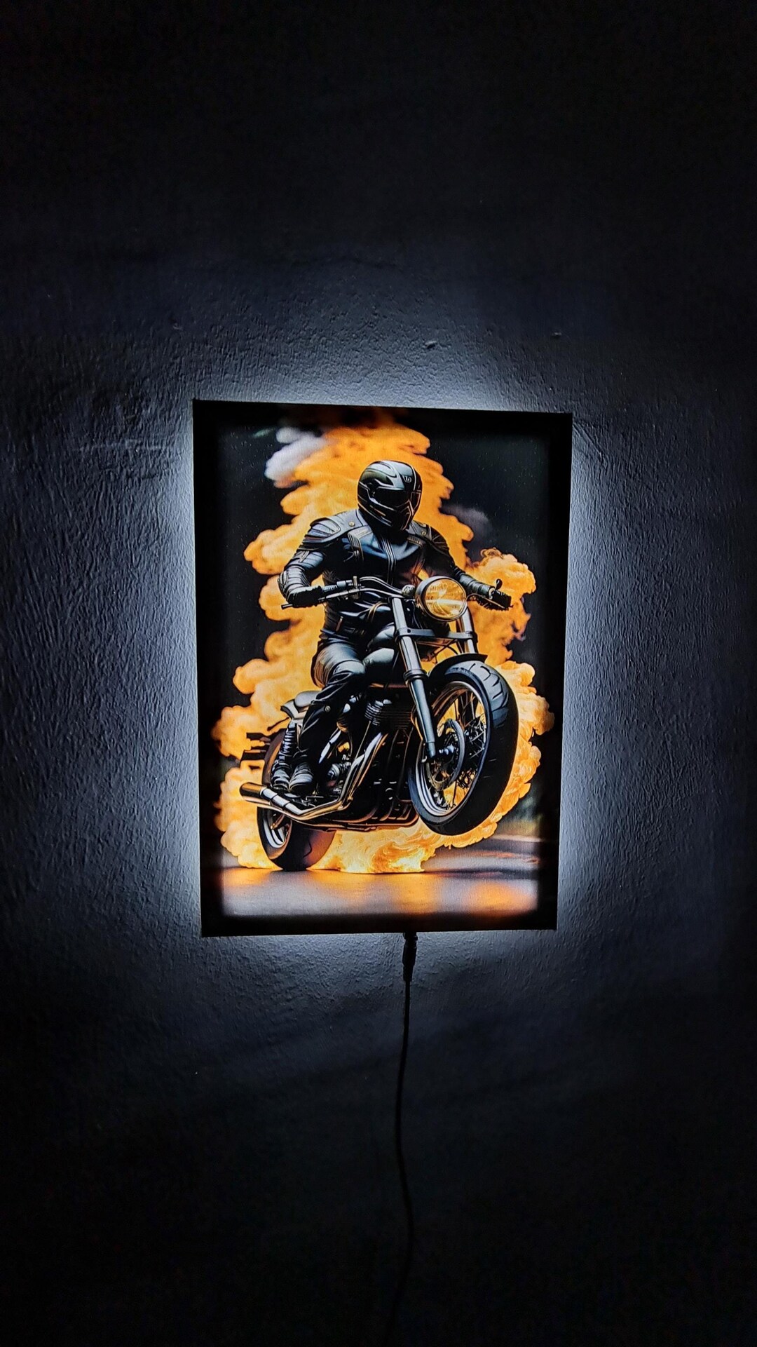 Motorcycle Wall Art, Motor Gifts, Motorcycle, Motorroad, Metal Wall Art ...
