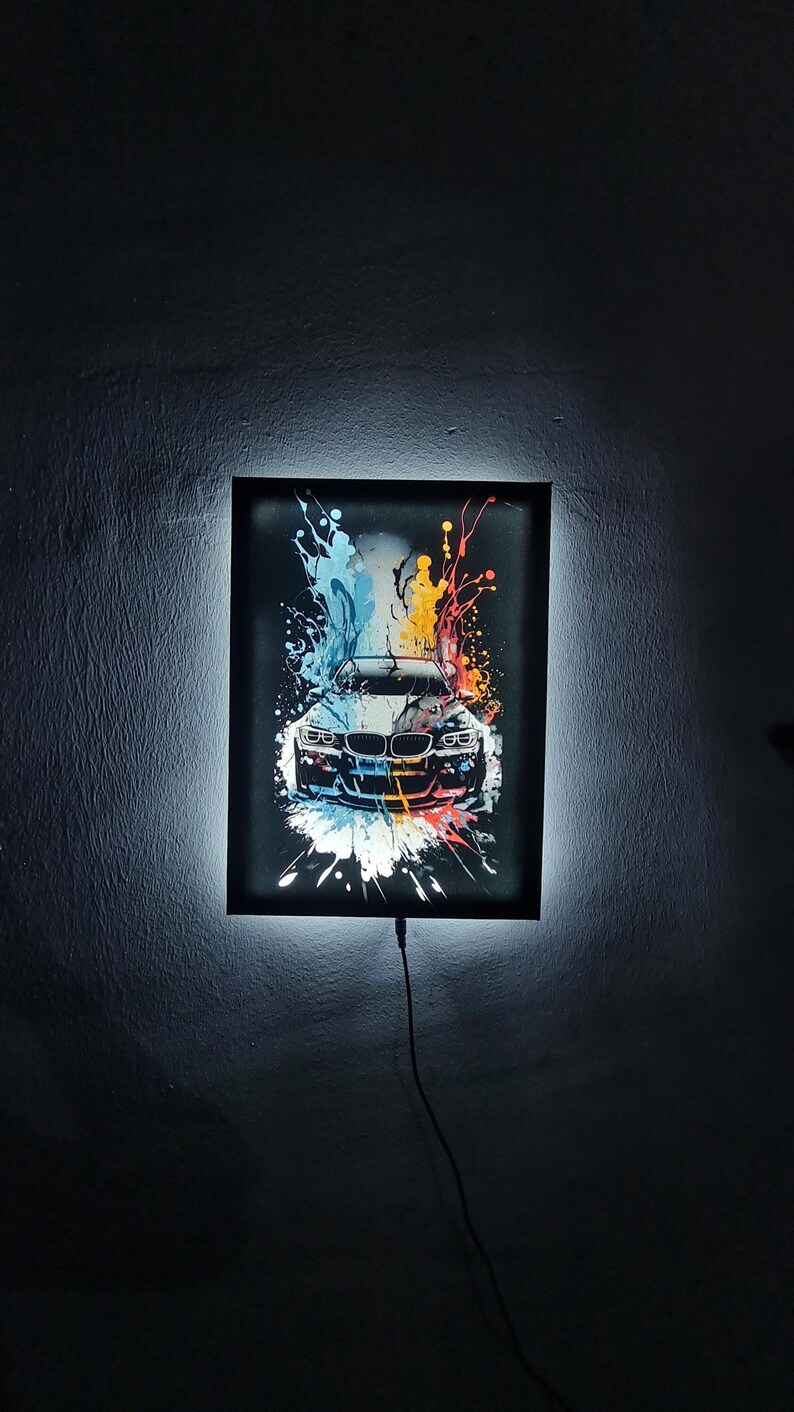 BMW Led Neon Lighted Sign, Perfect Illuminated Man Cave Wall Decor, M ...