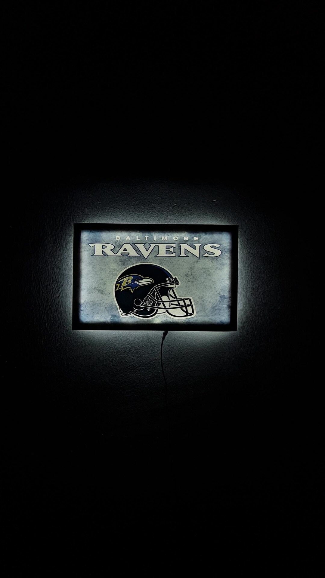Baltimore Ravens LED Lighted Canvas Sign, NFL Decor - Etsy
