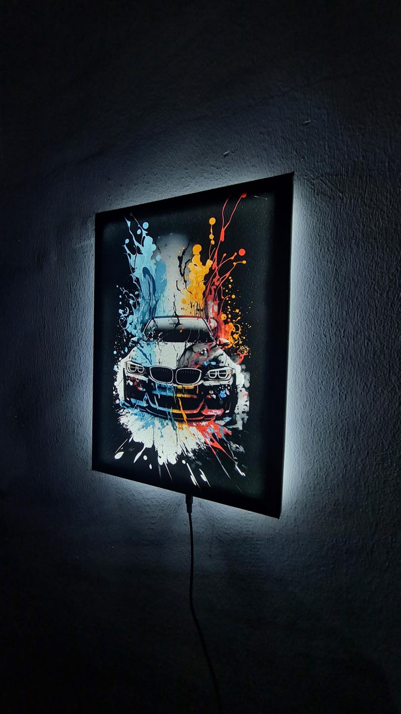 BMW Led Neon Lighted Sign, Perfect Illuminated Man Cave Wall Decor, M ...