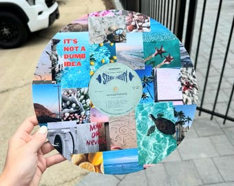 CUSTOM TO ORDER Vinyl Record Photo Collage - Vintage Vinyl - Wall Art ...
