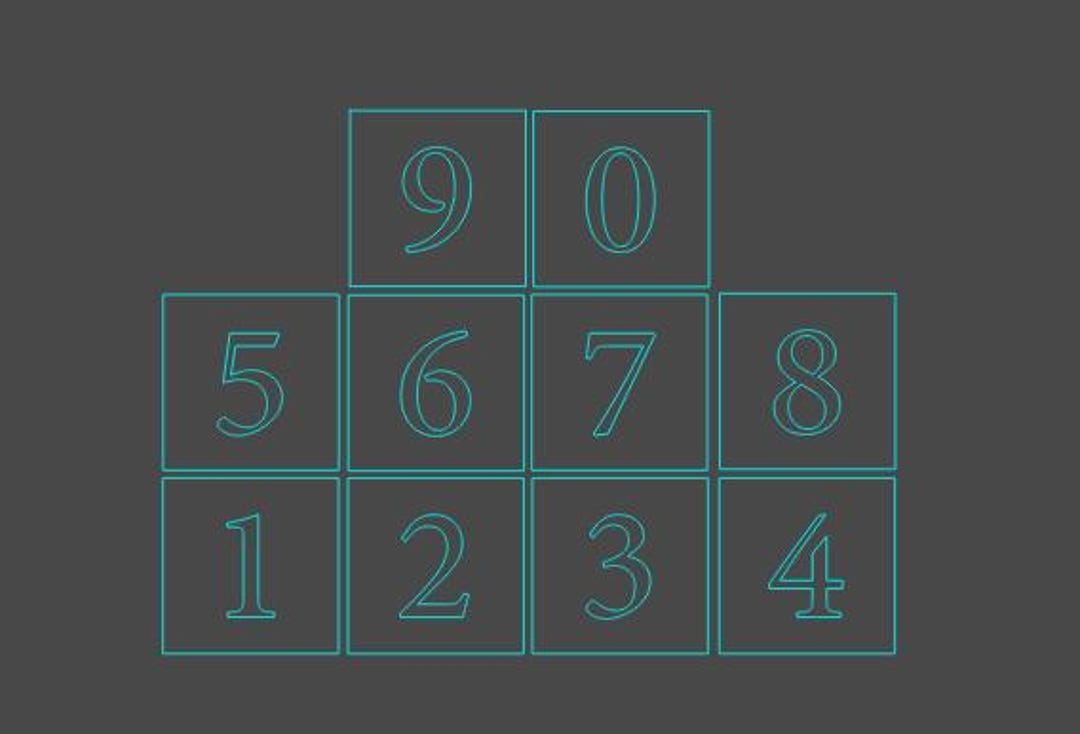 Number Templates for Laser SVG - Etsy