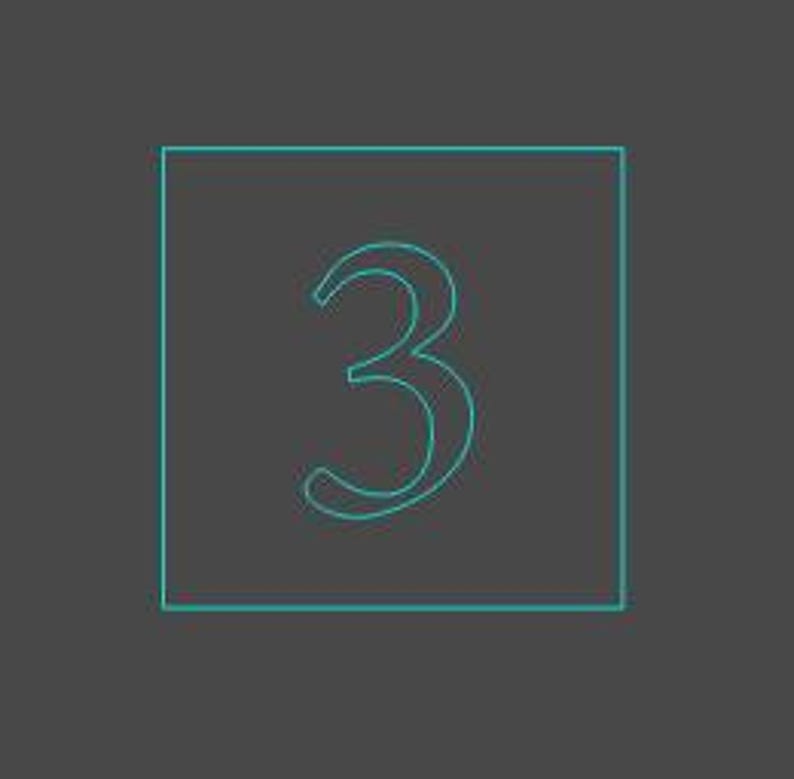 Number Templates for Laser SVG - Etsy