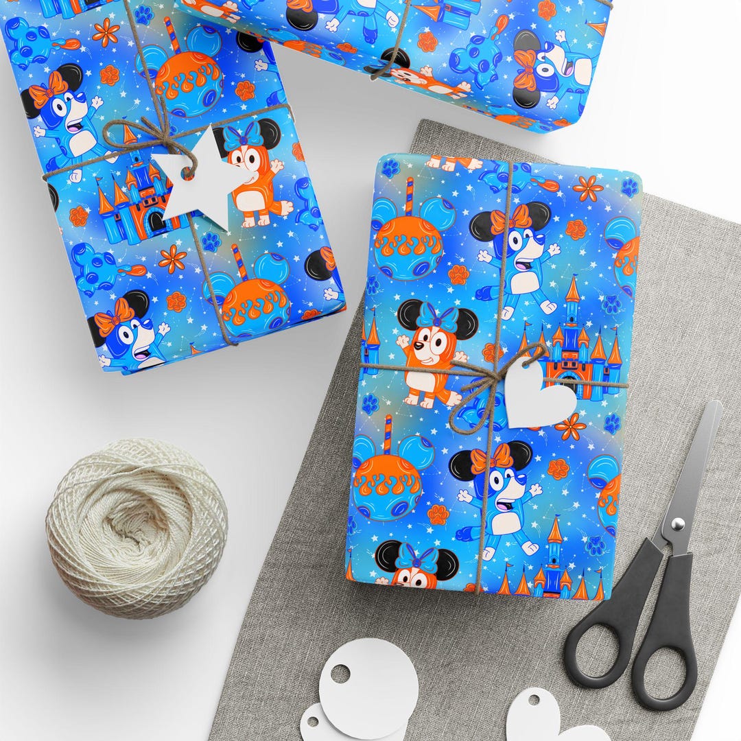 Your Favorite Blue Dog Friends Birthday or Holiday Wrapping Papers - Etsy