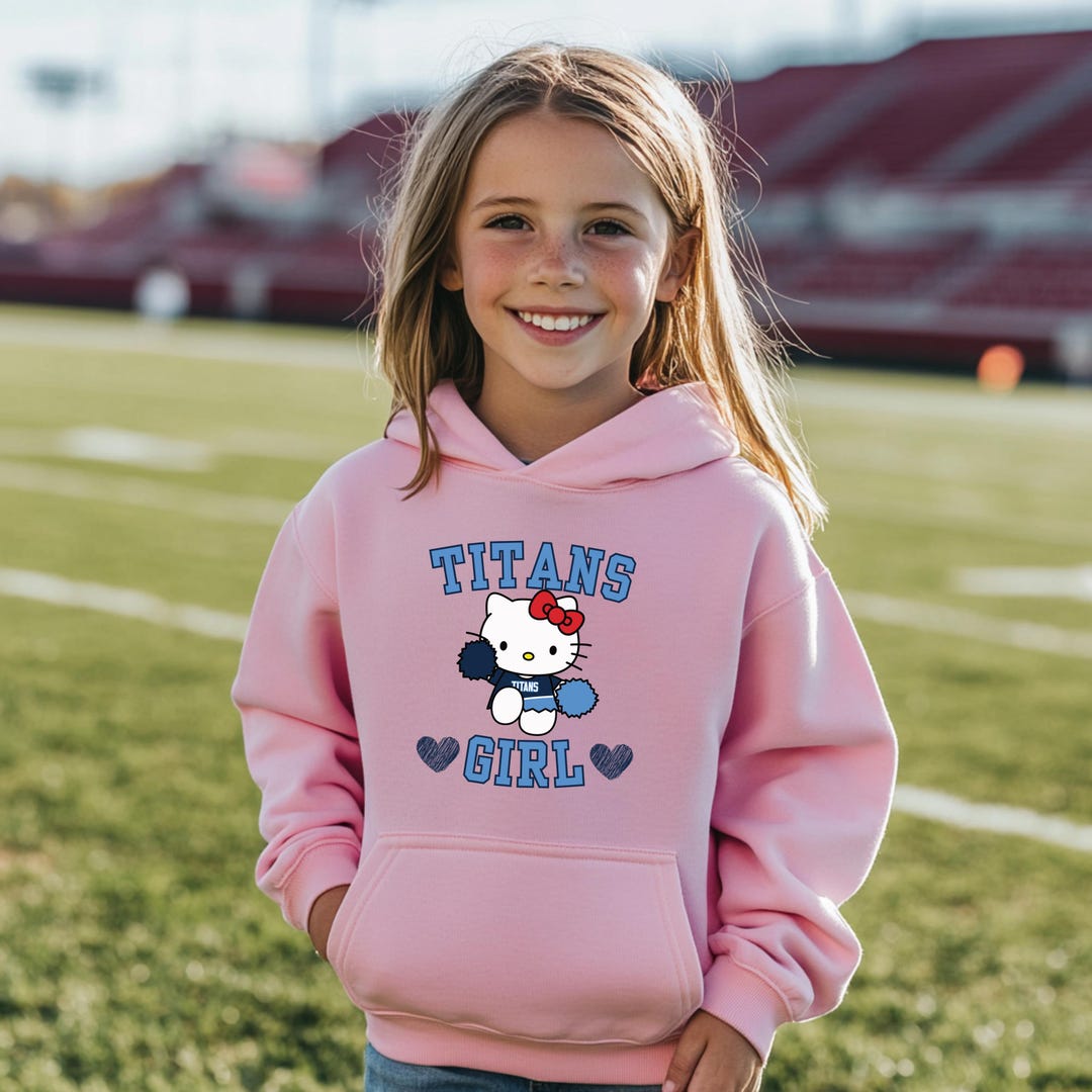 Tennessee Girl Kitty Cheerleader Youth Gildan Blend Hooded Sweatshirt ...