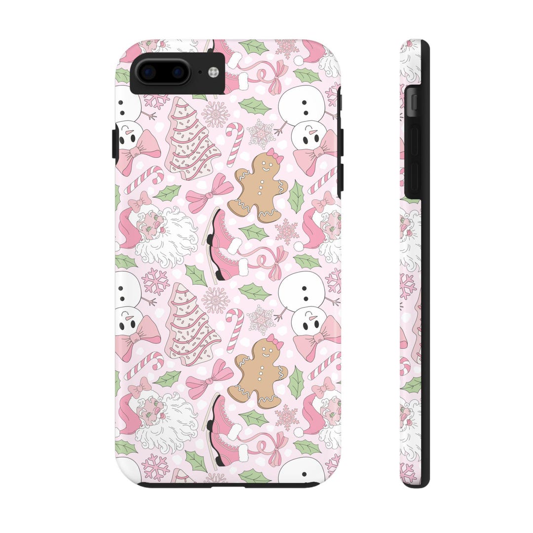 Pink Santa Christmas Holiday Tough Phone Cases - Etsy