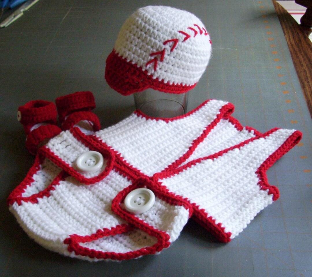 Baseball Outfit - Red - Etsy