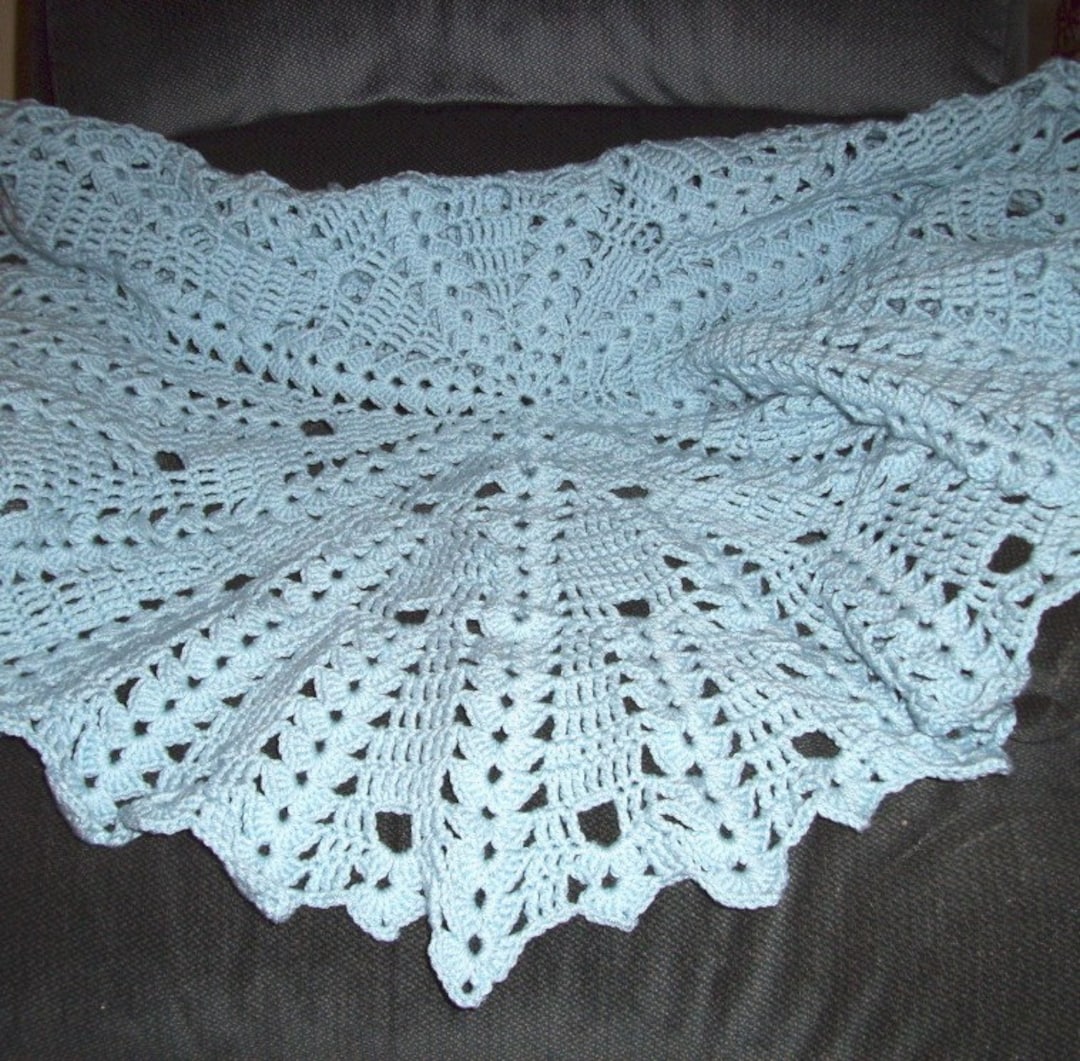 Circular Lace Baby Afghan - Etsy