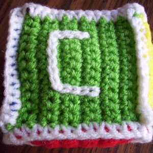 Crocheted Baby Blocks - Etsy