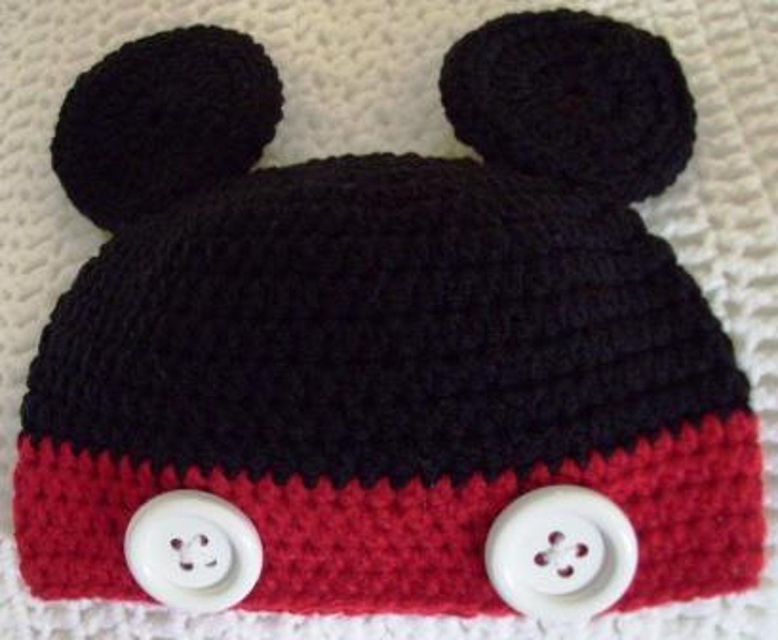 Mickey Mouse Baby Hats - Etsy