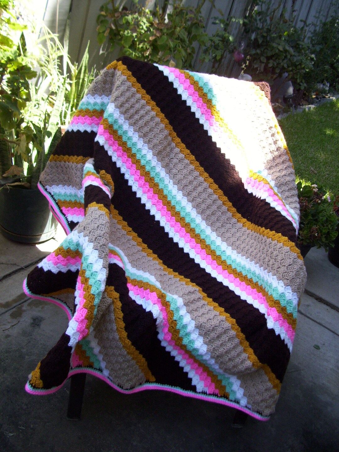 Crochet Sports Afghan: San Diego Padres Stadium Blanket - Etsy