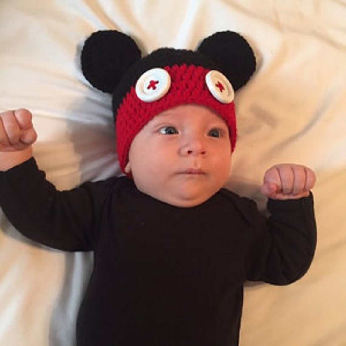 Mickey Mouse Baby Hats - Etsy