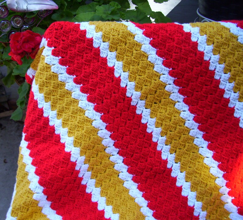 Kansas City Chiefs Crochet Blanket: Sports Fan Afghan - Etsy