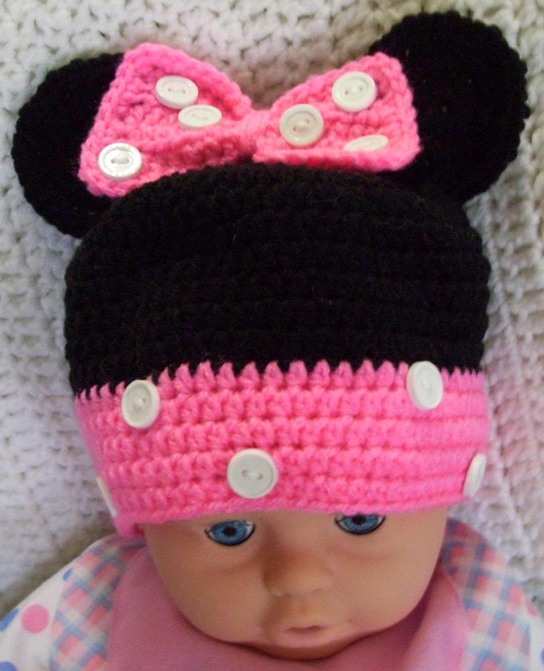 Minnie Mouse Hat - Etsy