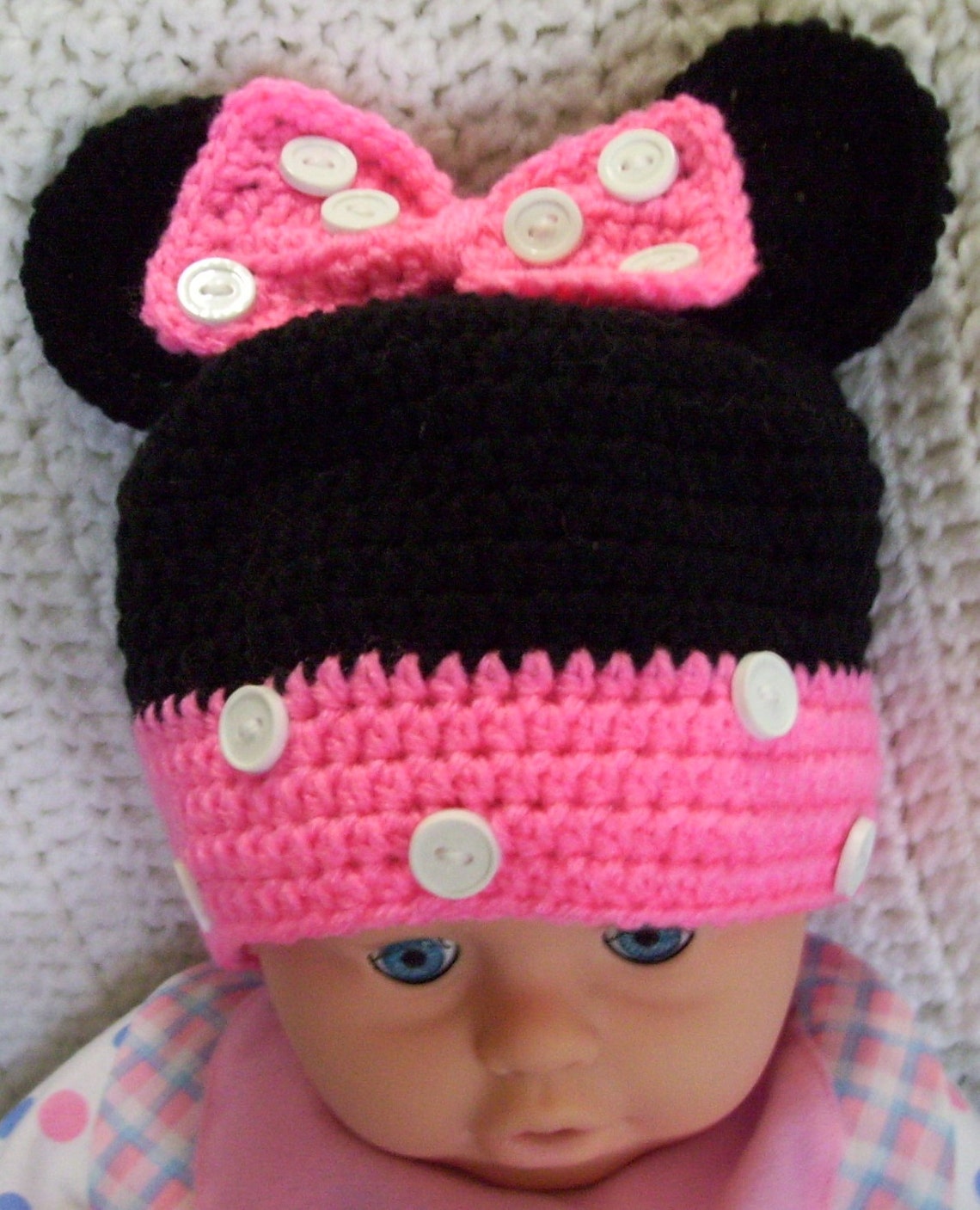 Minnie Mouse Hat - Etsy