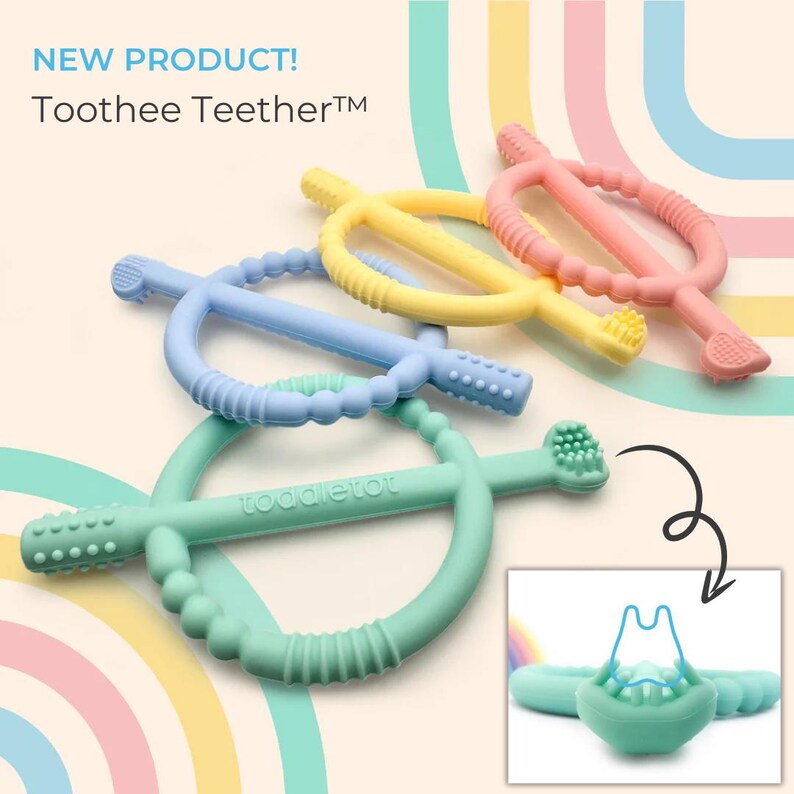 Gentle Silicone Baby Teethers - Pack of 4 | Teething Relief for Babies ...