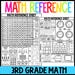 3rd Grade Homework Helper | Math Reference Sheets | Homework Folder - Etsy