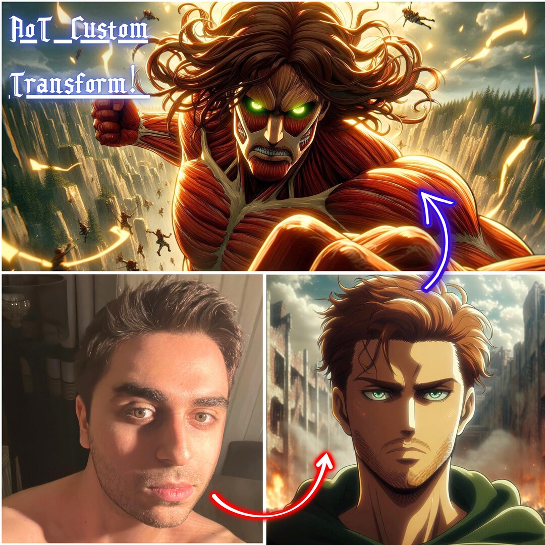 Custom Attack on Titan Transformation 3D Gif & Portrait Aot ...