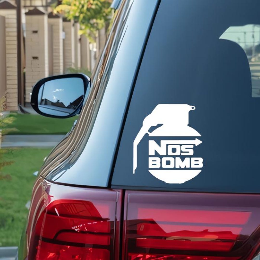 Nos Bomb Vinyl Decal Sticker UV & Water Proof ''3.5x4 - Etsy