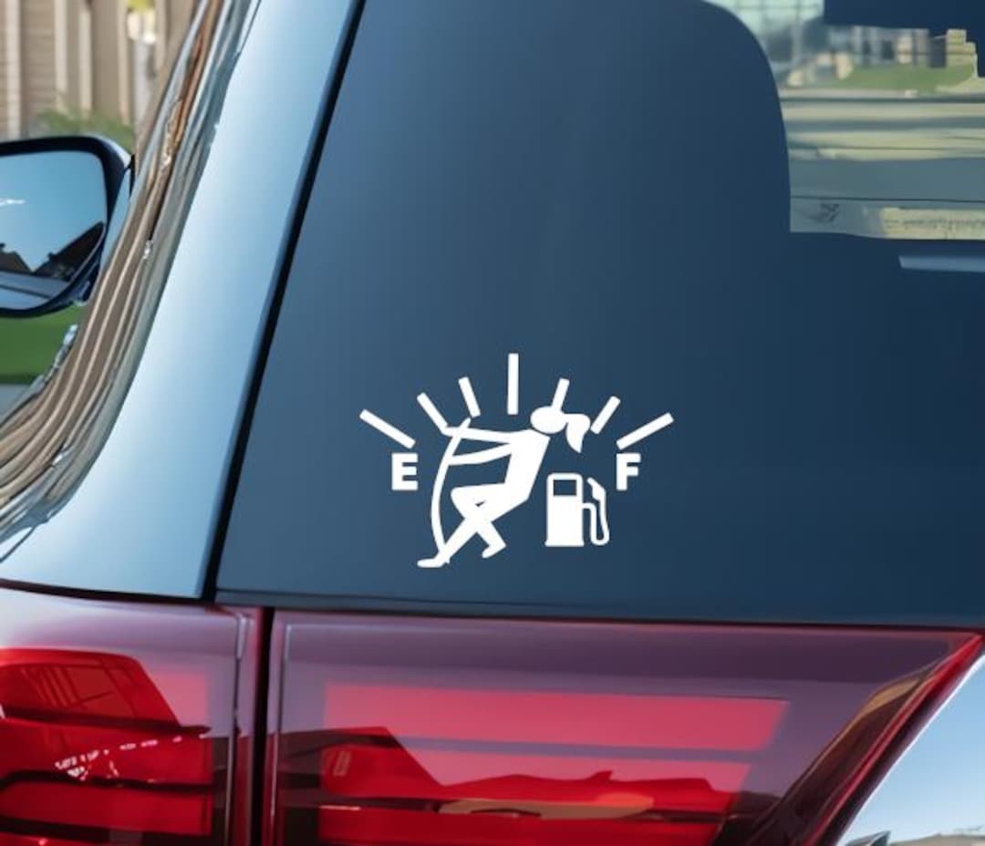 Funny Girl Gas Gauge Vinyl Decal Sticker UV & Water Proof "5x3.6 - Etsy