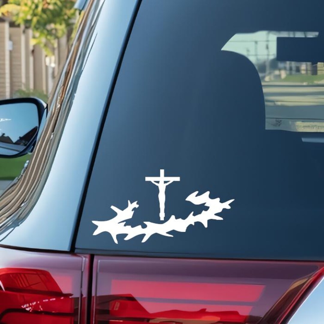Jesus Crown of Thorns Vinyl Decal Sticker UV & Water Proof " - Etsy