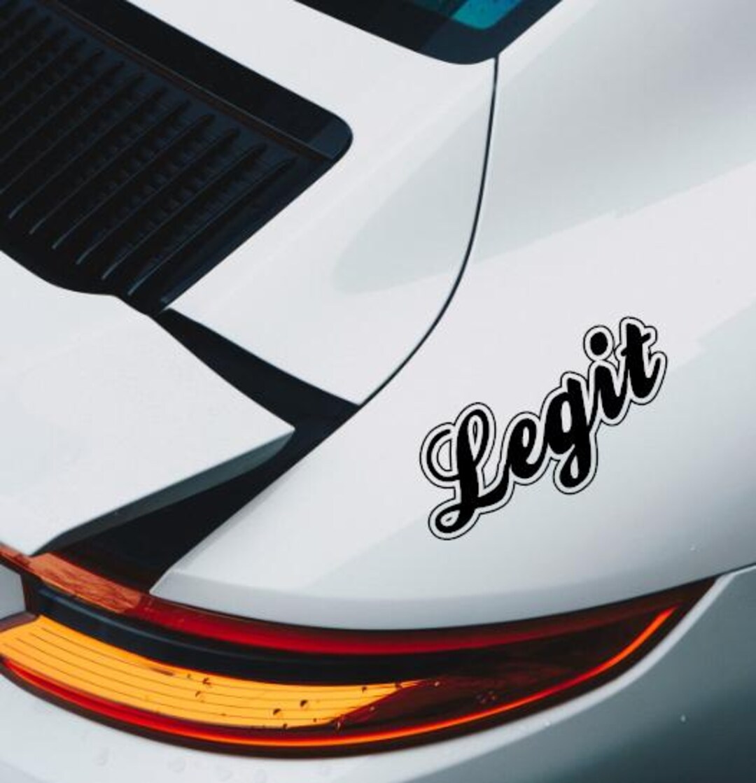 Legit | JDM Car Stickers | Drift Vinyl Decals | Tuner Style UV, Water ...
