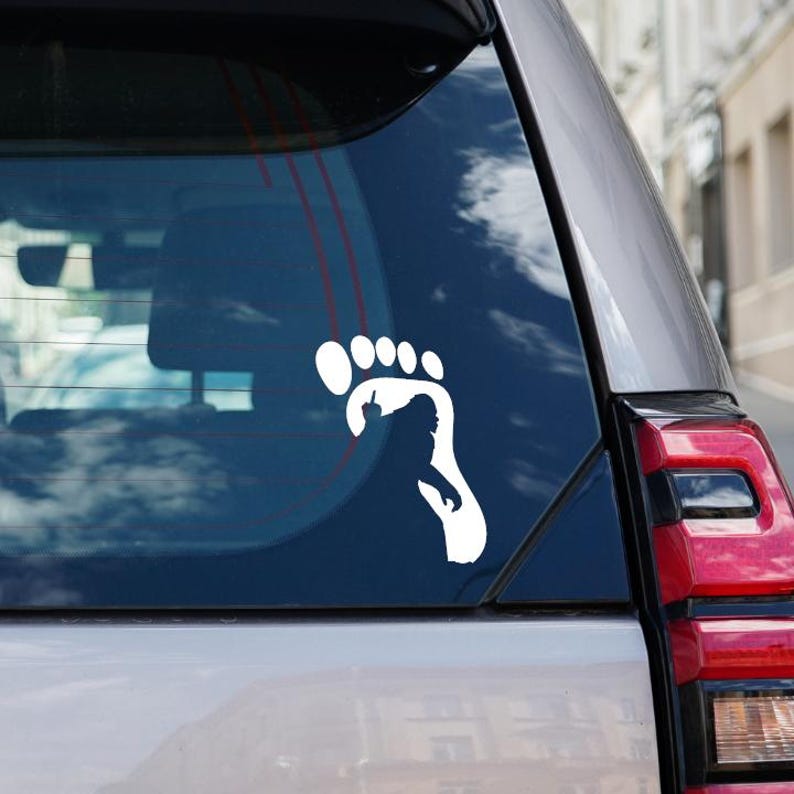 Big Foot Middle Finger Vinyl Decal Sticker UV & Water Proof - Etsy