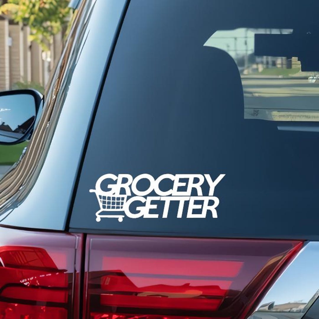 Grocery Getter Vinyl Decal Sticker UV & Water Proof 8x3" - Etsy