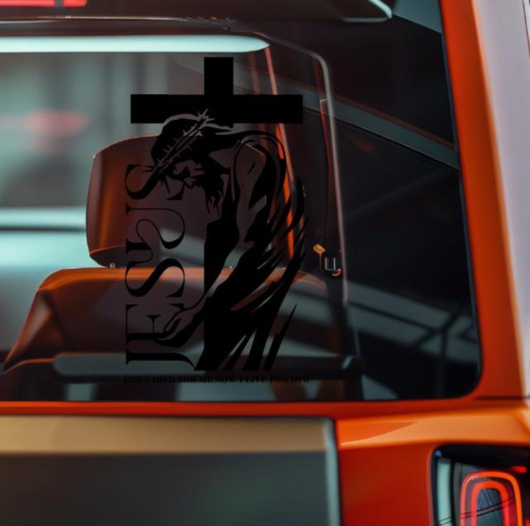 Jesus Religious Vinyl Decal Sticker Bumper Window Laptop UV, Water ...