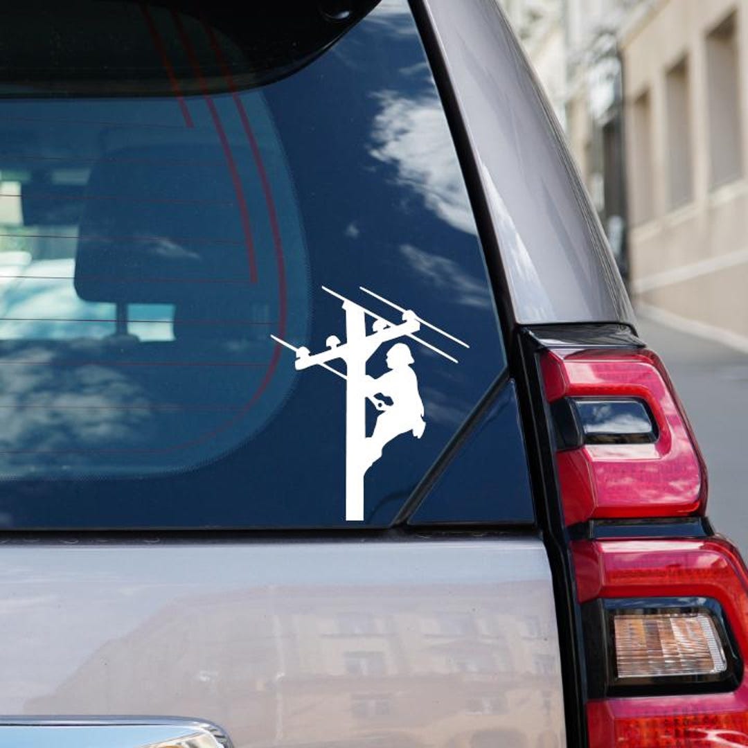 Lineman Occupation Vinyl Decal Sticker UV & Water Proof " - Etsy