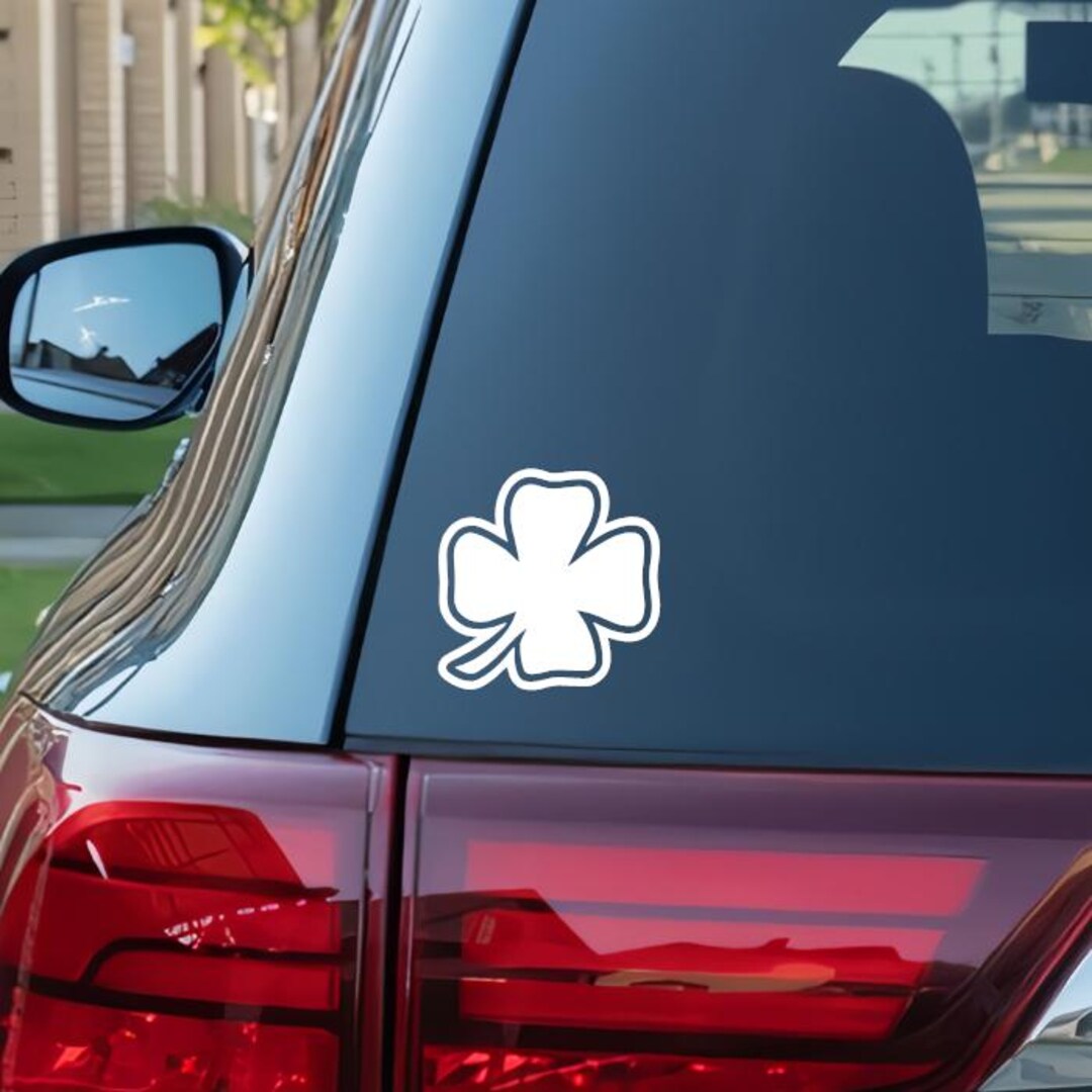 Four Leaf Clover Lucky Vinyl Decal Sticker UV & Water Proof " - Etsy