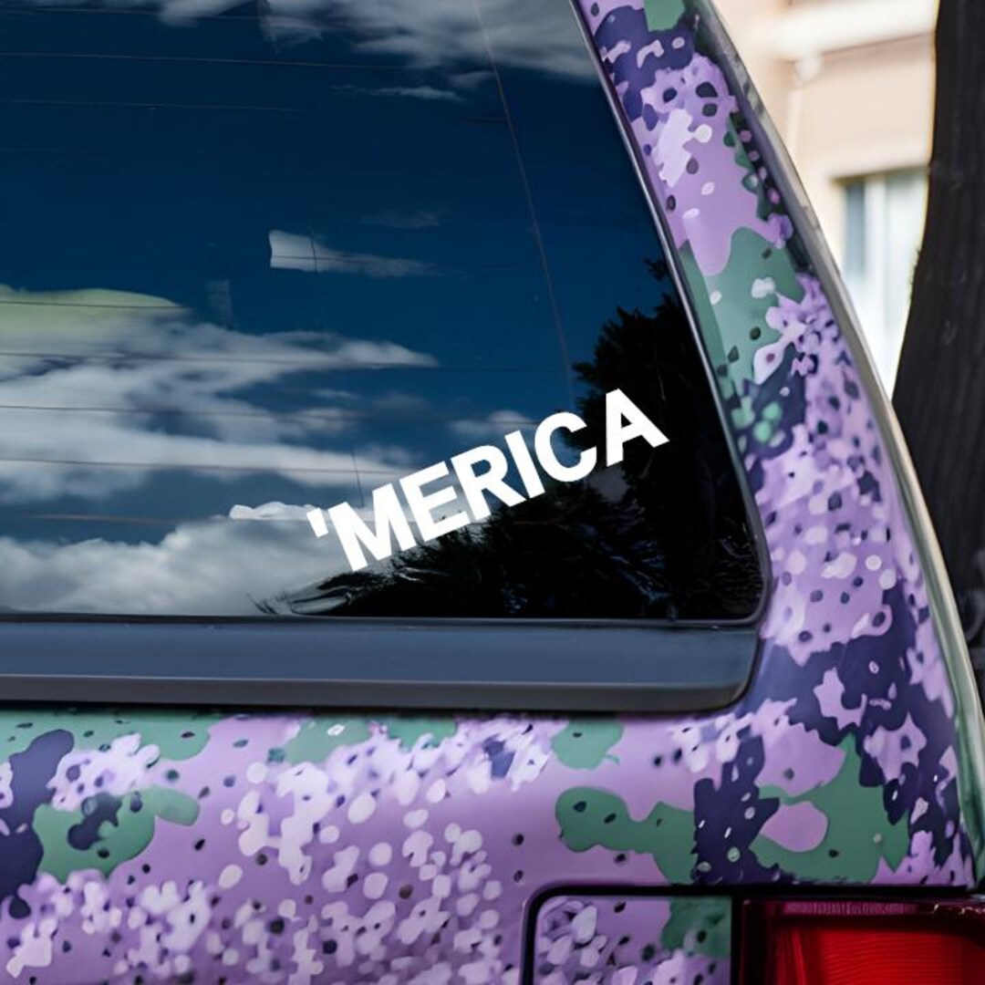 Merica Vinyl Decal Sticker UV & Water Proof - Etsy