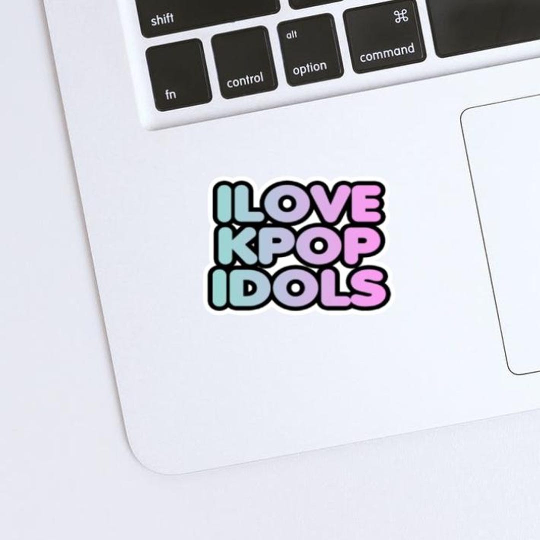 I Love K-POP Idols Vinyl Decal Sticker UV & Water Proof 4.2 - Etsy