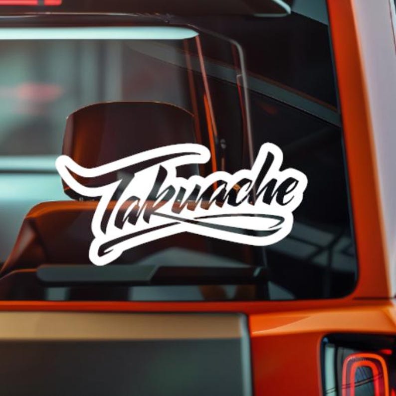 Takuache Vinyl Decal Sticker Bumper Window Laptop Uv Water Resistance