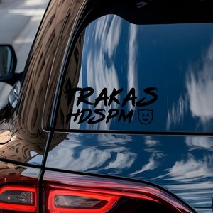 Trakas HDSPM Vinyl Decal Sticker UV & Water Proof "6x2.5 - Etsy